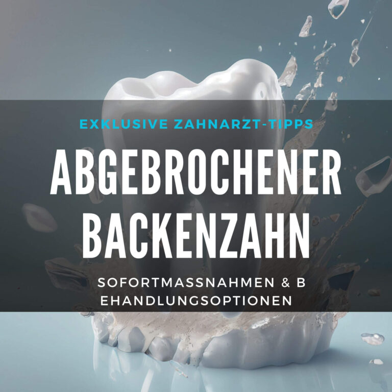 Abgebrochener Backenzahn: Sofortmaßnahmen & Behandlung